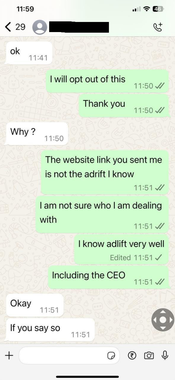 Beware of Ongoing Scams Involving Fake AdLift Representatives - AdLift India